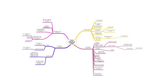 Ma carte mentale Bernadette Touchard suite au Mooc Classe inversée