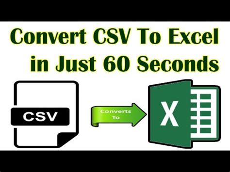 How To Convert Csv Files Into Excel Format Without Any Software YouTube