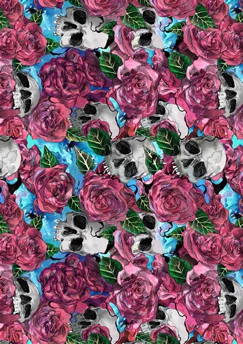 Skull And Rose Wallpaper Tumblr