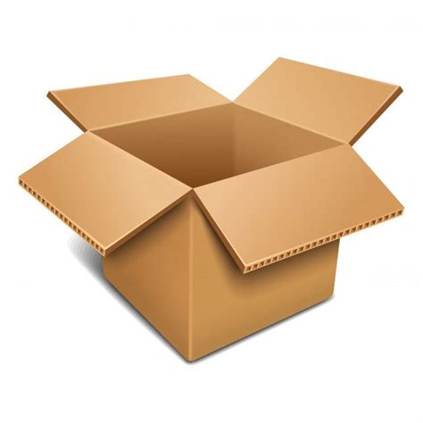 Premium Vector Open Cardboard Box Carton Design Cardboard Packing
