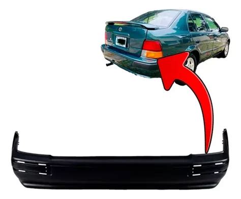 Parachoque Trasero Negro Para Toyota Tercel 1 5 1995 1997 Cuotas Sin