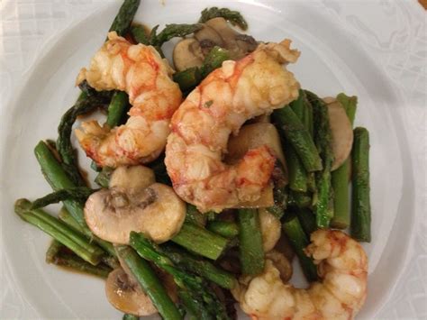 Recetas De Juan Wok De Esparragos Trigueros Champi Ones Y Gambas