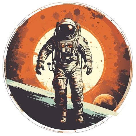 Astronauta De Vetor Em Traje Espacial Sentado Personagem De Desenho