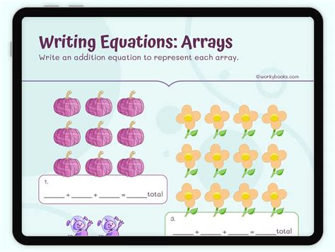 Repeated Addition Arrays Worksheet Oa C Workybooks