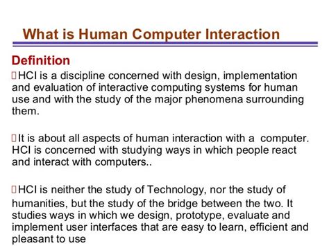 introduction to hci introduction to human computer interface