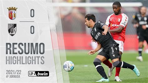 Highlights Resumo SC Braga 0 0 Vitória SC Liga 21 22 4 YouTube