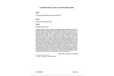 Preuve De Philosophie Pour Le Bac Quels Sont Les Sujets