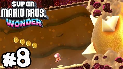 Super Mario Bros Wonder Gameplay 8 Sunbaked Desert 2 3 Gold Spike