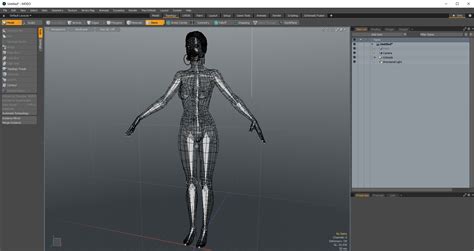 Nude Dark Skin Woman Rigged For Modo 3D Model 199 Lxo Free3D