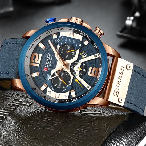 Relógio de pulso Masculino linha Elegance Multifuncional Cronógrafo