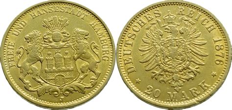 Germany Hamburg Mark J Freie Und Hansestadt Hamburg Gold