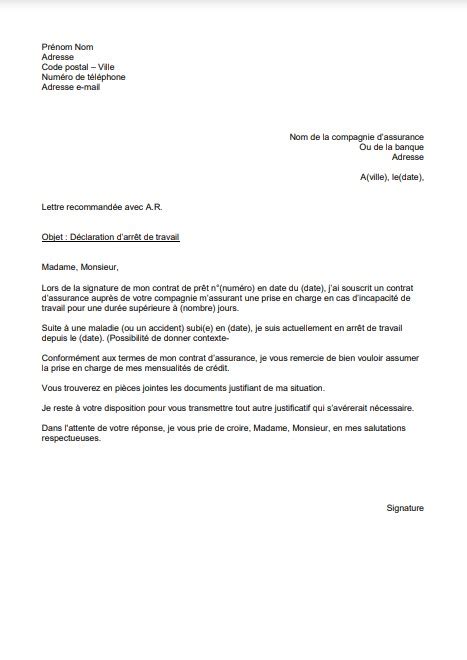 Lettre De Remboursement Modele De Lettre Type