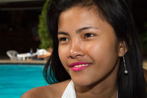 Wallpaper Face Model Portrait Eyes Asian Beach Black Hair Canon Philippines Wet