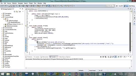 mostrar datos de una base de datos en una tabla en java con eclipse youtube