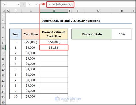 How To Calculate Discounted Payback Period In Excel