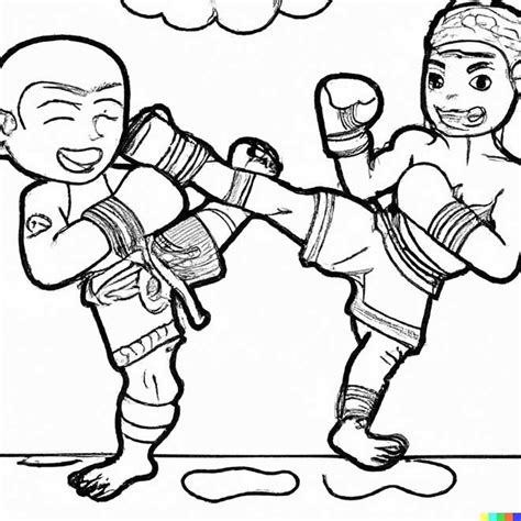15 Desenhos De Muay Thai Para Imprimir E Colorir Pintar