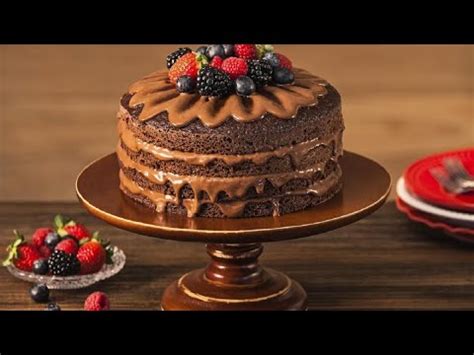 Naked Cake Ganache de Cacau Receitas Nestlé YouTube