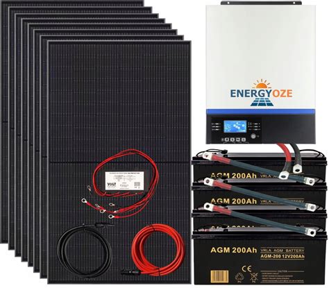 Zestaw Fotowoltaiczny 5000W Off Grid Przetwornica 230V Bateria 800Ah