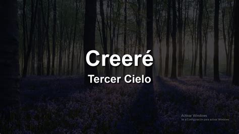 Tercer Cielo Creere Letra Lyrics YouTube