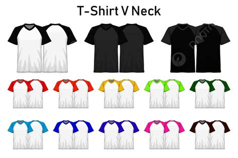 V Neck Clipart Transparent Background T Shirt V Neck Color Collection
