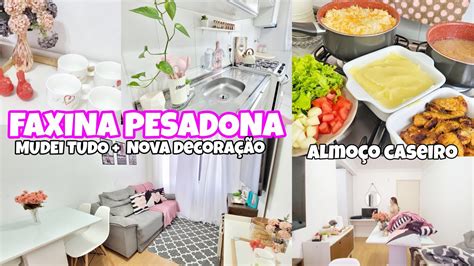 FAXINA COMPLETA PESADONA DECORAÇÃO NOVA NA SALA ALMOÇO CASEIRO