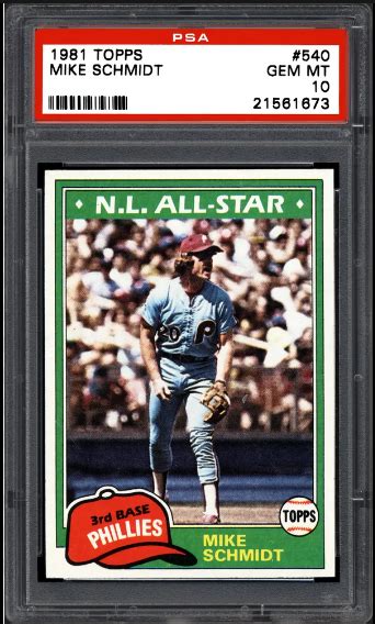 11 Most Valuable Mike Schmidt Baseball Cards Midland Mint
