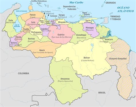 Capitales De Los Estados De Venezuela Saber Es Pr Ctico