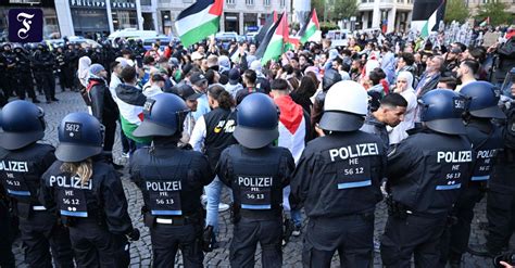 Pro Palästina Demo in Frankfurt Polizei setzt Verbot um