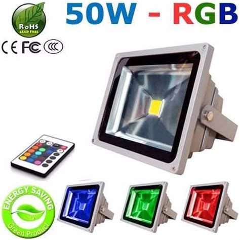 Kit X Refletor Led W Colorido Rgb Holofote Ip Bivolt Frete Gr Tis