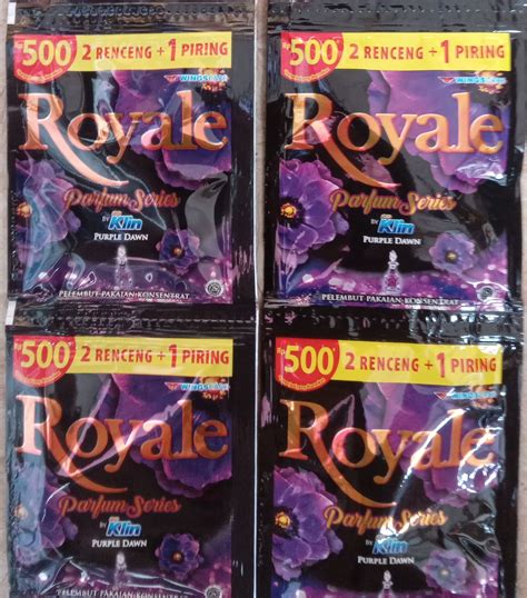 Royale Pewangi Pakaian Royale Ungu13ml Putih Softener 1 Renceng Isi