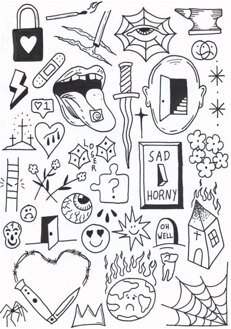 Cute Tattoo Flash Sheets