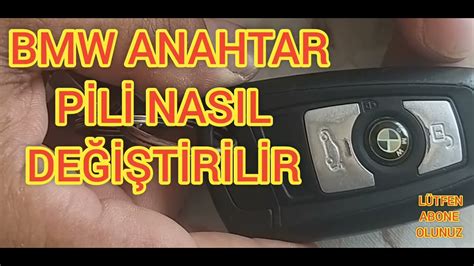 BMW Anahtar pili nasıl değiştirilir How to replace bmw key battery Key