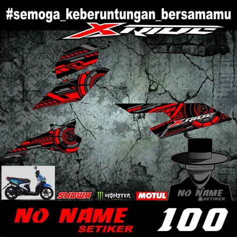 Striping X Ride 125 100 Tahun 2017 2018 2019 2020 2021 2022 Stiker
