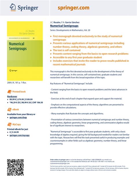 numerical semigroups printed book pdf number theory geometry