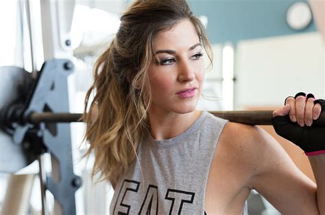 5120x2880px Free Download Hd Wallpaper Women Long Hair Gyms Fitness Model Sport Sports