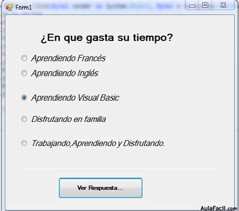 Checkbox Y Radio Button Visual Basic Paso A Paso