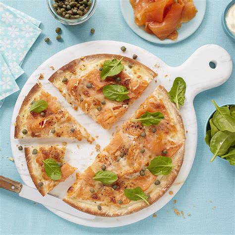 Pizza à la truite fumée Ovive