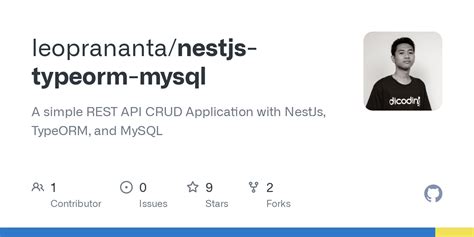 Github Leopranantanestjs Typeorm Mysql A Simple Rest Api Crud Application With Nestjs