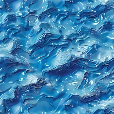 Ondas Azules De Textura Sin Costuras Foto Premium