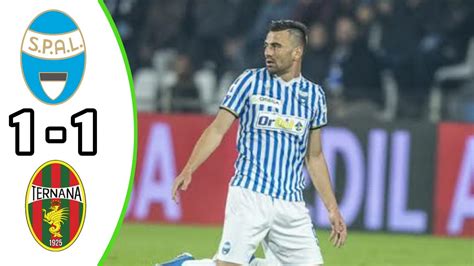 SPAL Vs Ternana 1 1 Highlights Serie BKT 2023 YouTube