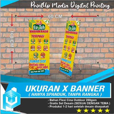 Jual CETAK SPANDUK BANNER BALIHO X BANNER TEH POCI FREE DESAIN CUSTOM