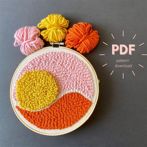 Printable Free Punch Needle Patterns For Beginners Printable Templates