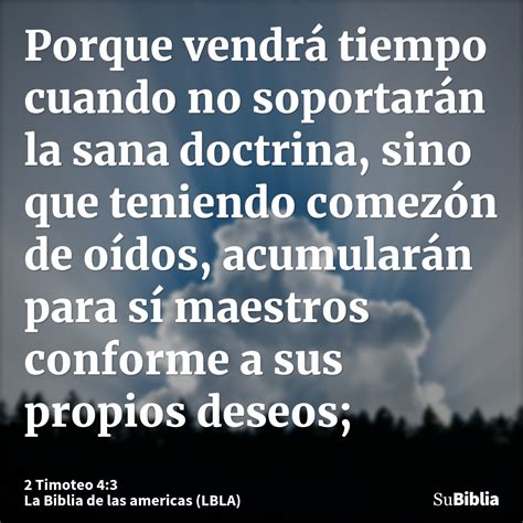 2 Timoteo 4 3 Biblia