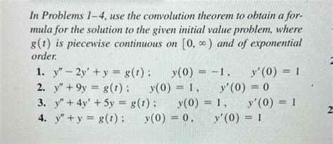 [solved] need 4 solved in problems 1 4 use the convo