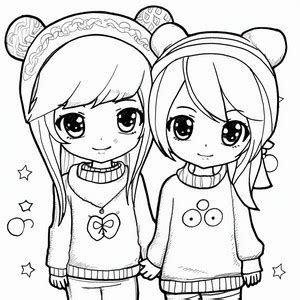 Dibujos De BFF Best Friends Forever Para Colorear