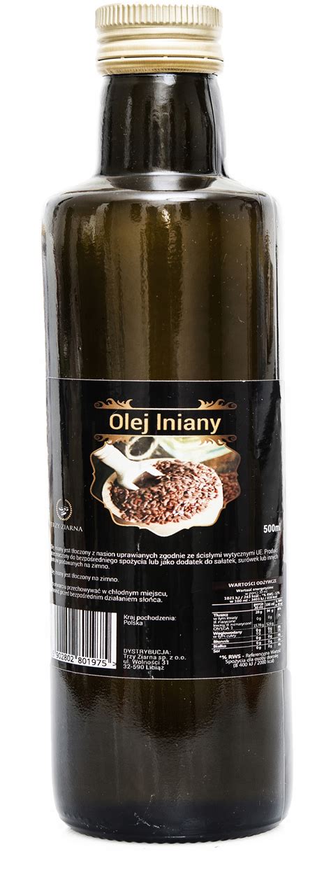 OLEJ LNIANY 500ML ŚWIEŻY TŁOCZONY NA ZIMNO OMEGA 3 12574888085 Allegro pl