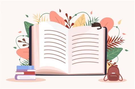 Libro abierto concepto de educación y lectura festival del libro de