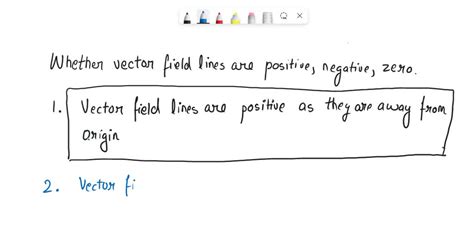 solved point determine whether the divergence of each vector field in green at the indicated