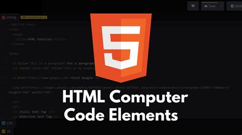 HTML Tutorial 48 HTML Computer Code Elements HTML Code Kbd Samp