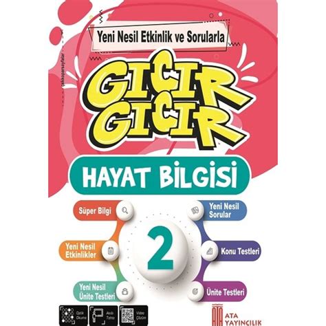 Ata Yayıncılık 2 Sınıf Gıcır Gıcır Hayat Bilgisi Kitabı ve Fiyatı